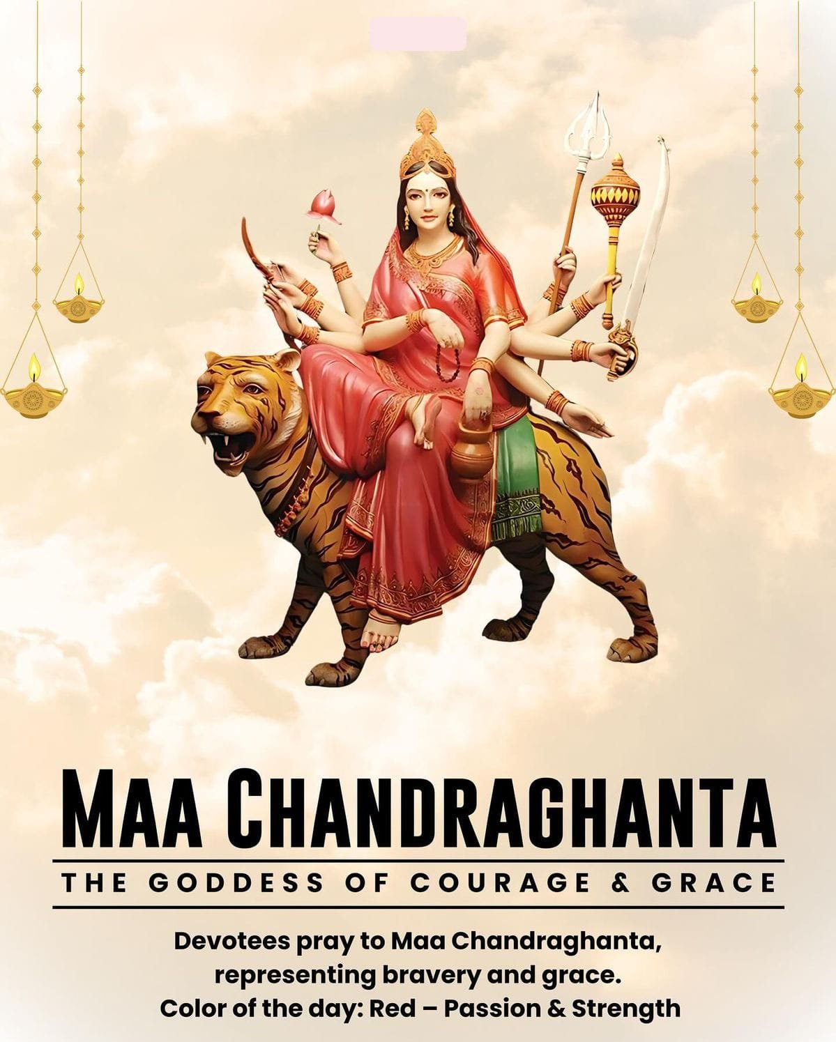 Maa chandraghanta – Wishes, Images, Photos, Status, Quotes, Mantra ...
